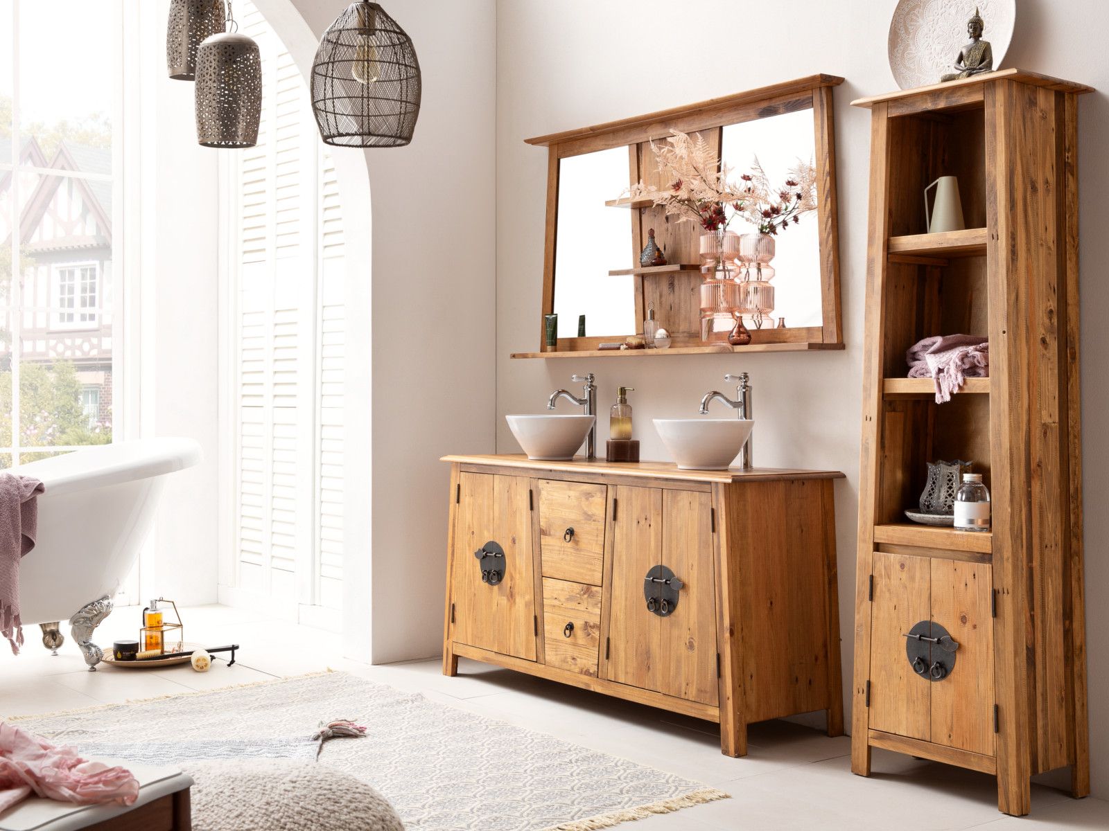 Badmöbel-Sets aus Holz kaufen » Bad-Sets